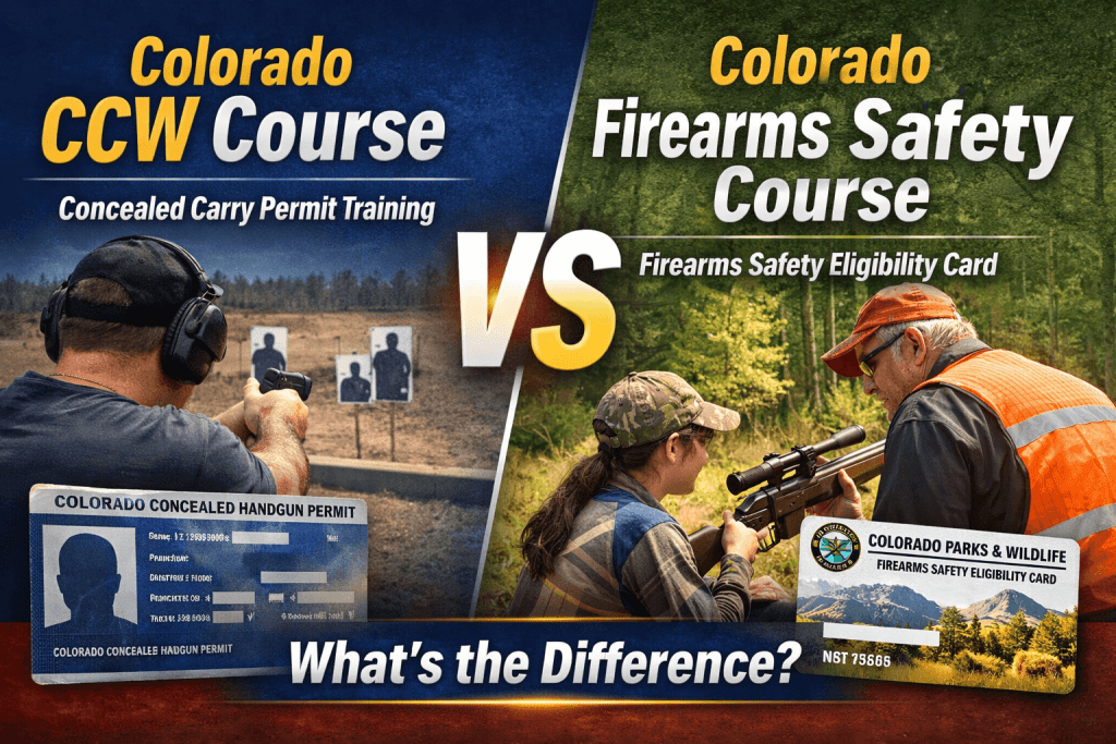 Colorado CCW Course vs. Colorado Firearms Safety Course - Concealed Carry Classes Of Denver